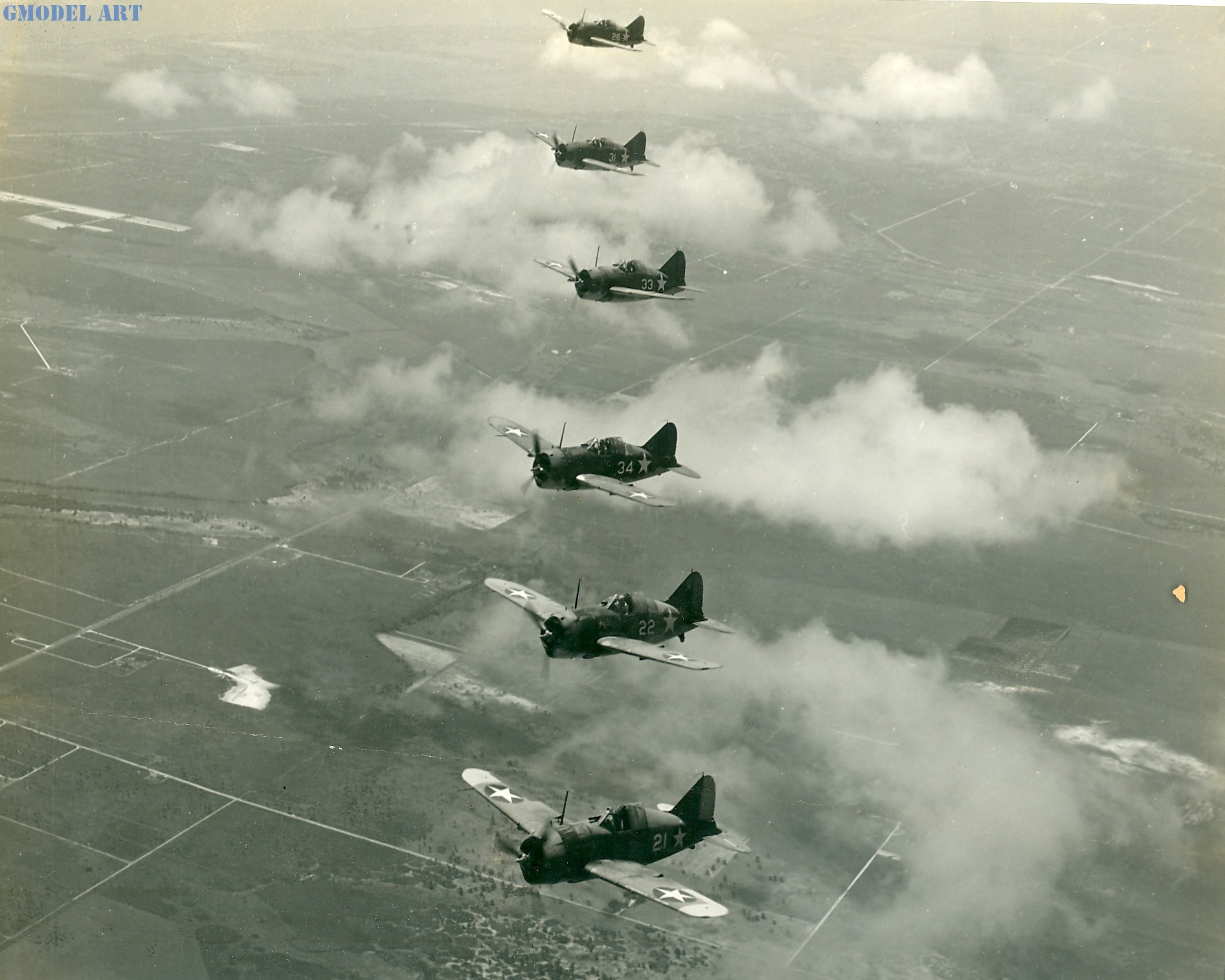 F2A Buffalo 21 by Commander Joseph C. Clifton - Gmodel Art